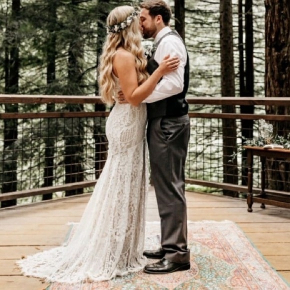 Lulus Dresses Lulus Flynn White Lace Maxi Dress Poshmark